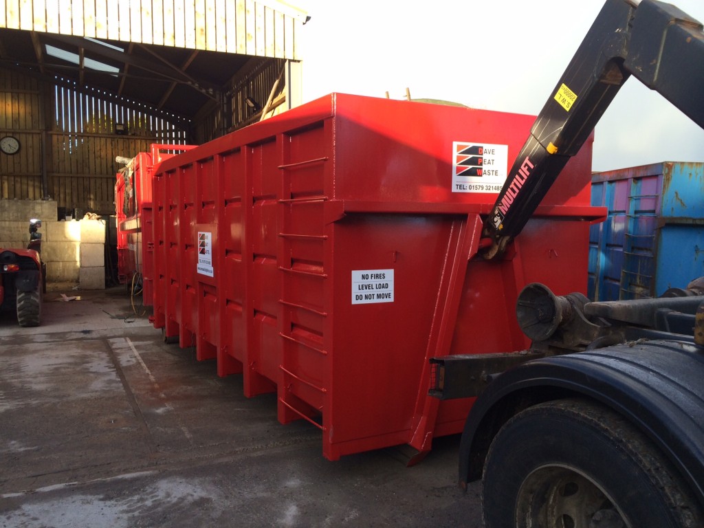 Hook Lift Roll on Roll Off Containers - Dave Peat Waste Ltd